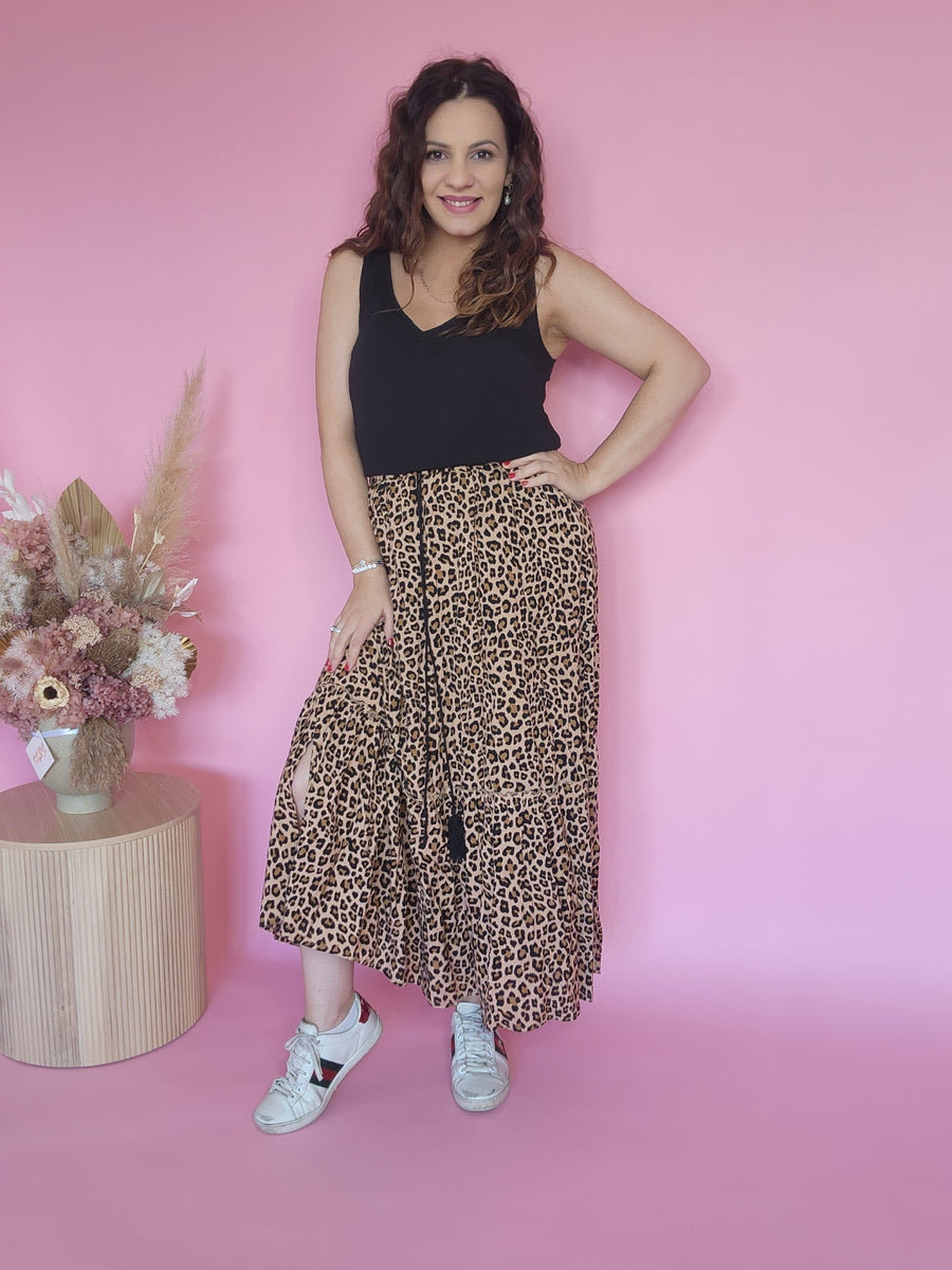 Ayden Leopard Skirt – In Style Label