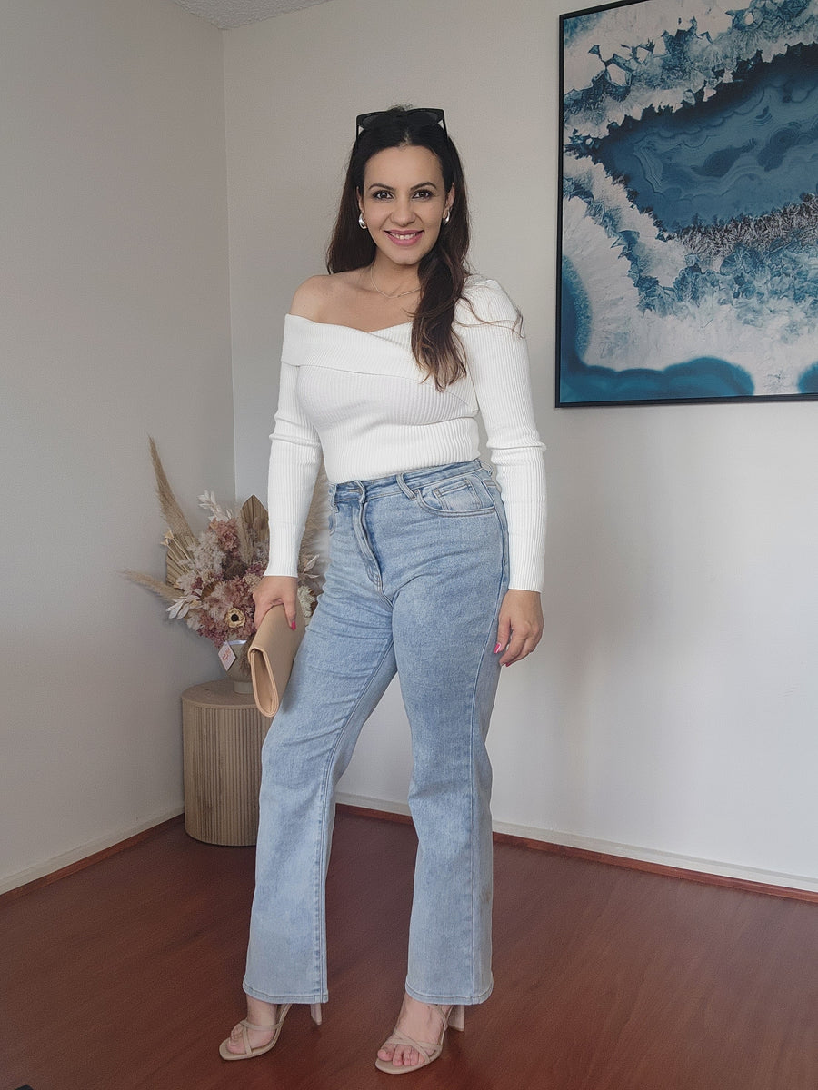 Rylee OS Top White – In Style Label